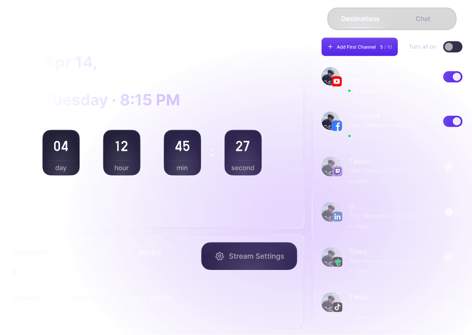 Multistream Live Video | Weistream